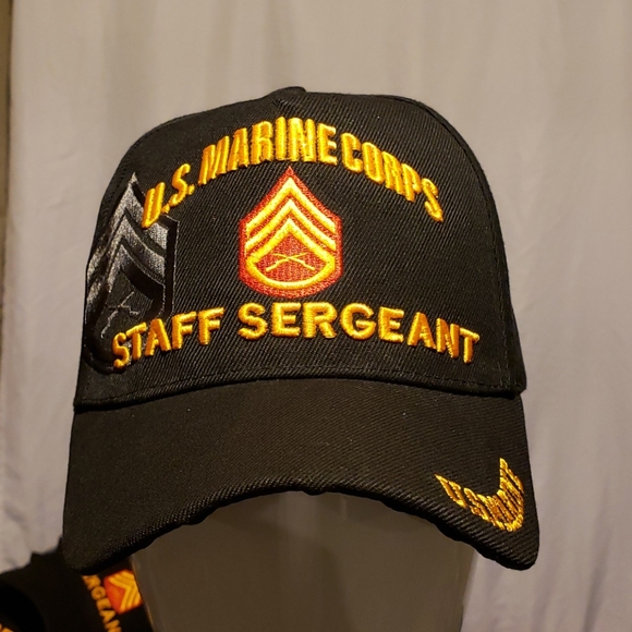 Accessories | Military Us Marine Corps Staff Sergeant Hat | Poshmark